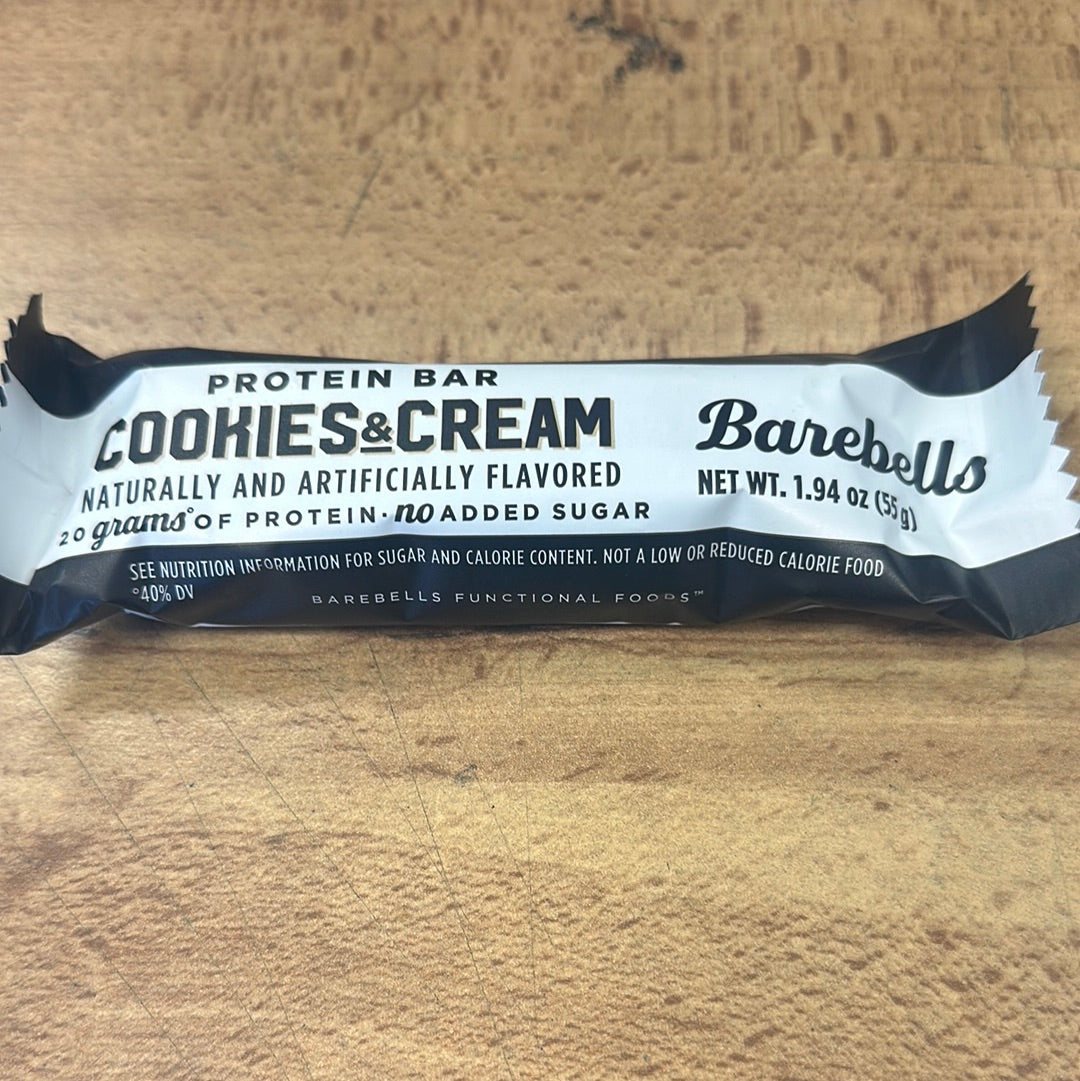 Protein bar cookies n cream barbells – Sm gas n grub llc